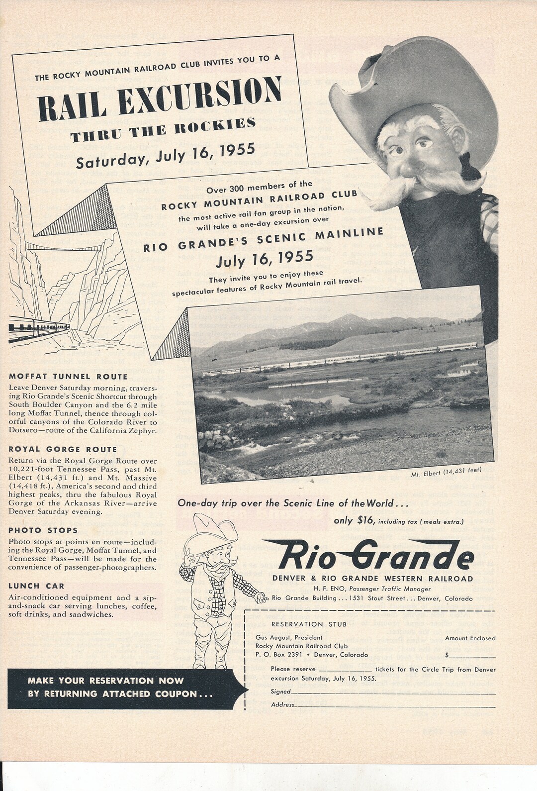 Denver and Rio Grande Western Railroad 6 Magazine Print Ads From the ...