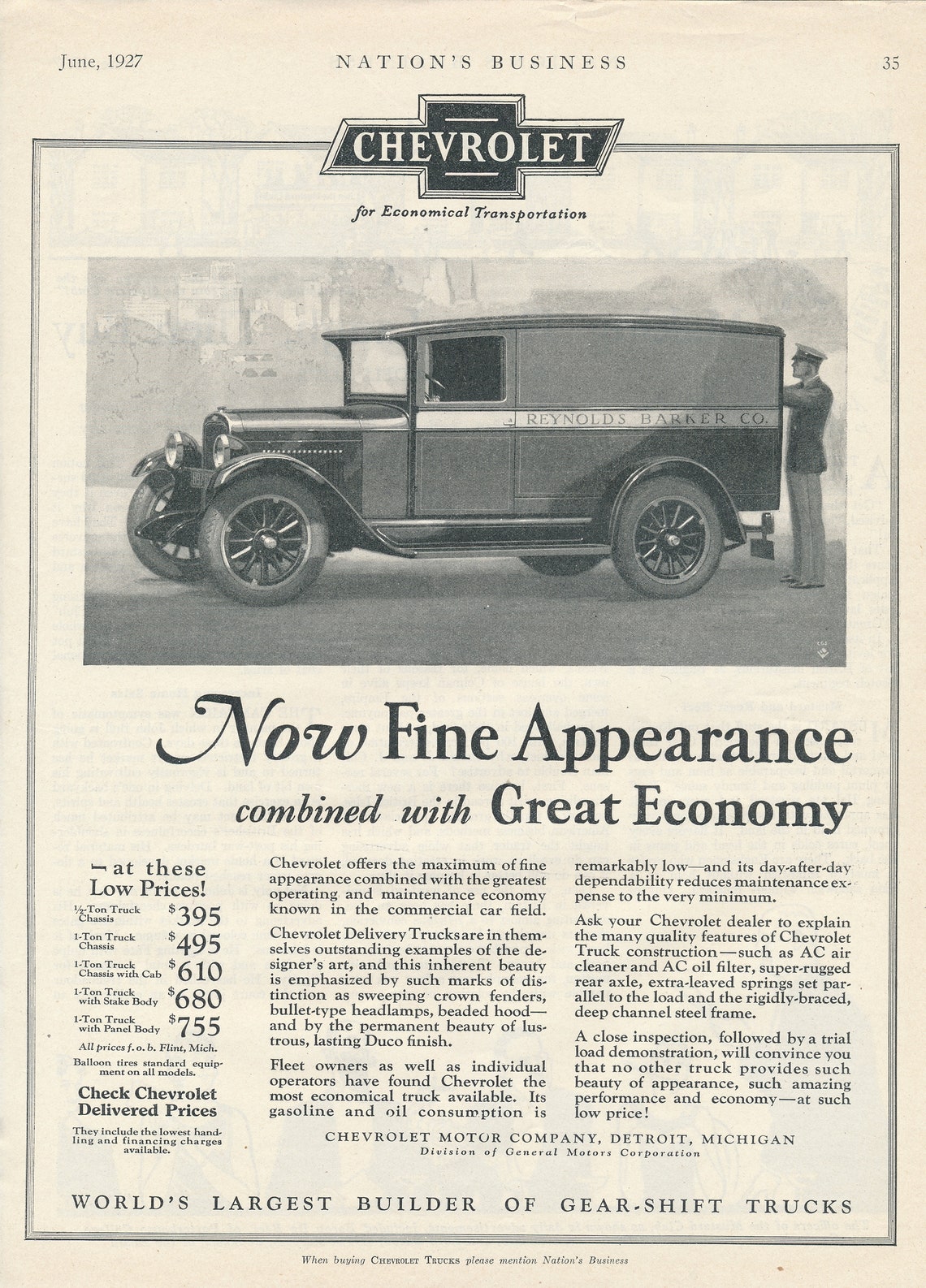 Chevrolet Trucks 4 Magazine Ads for 1920's and 1930's - Etsy