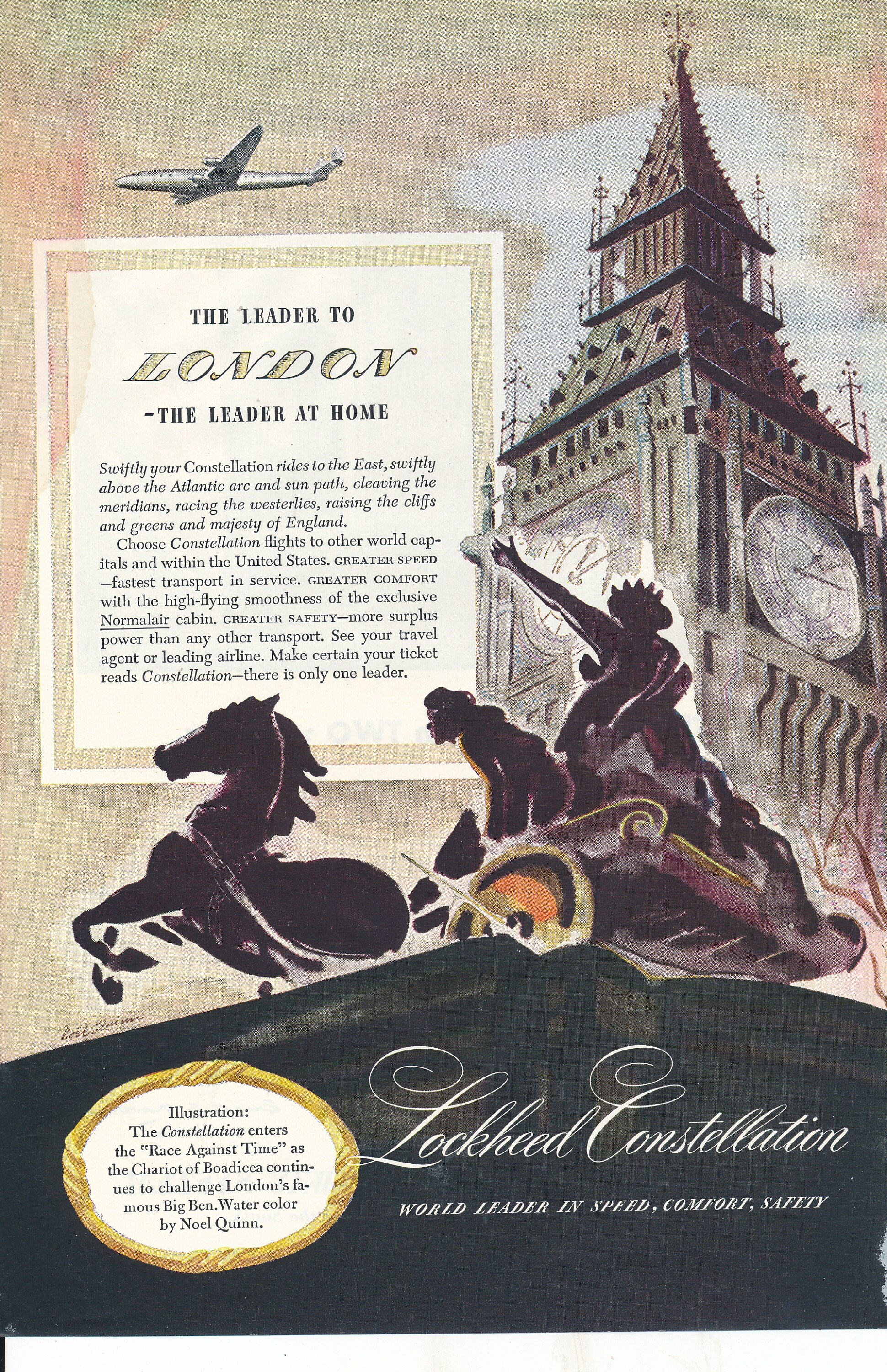 Lockheed Constellation Two Magazine Ads From the 1950s - Etsy