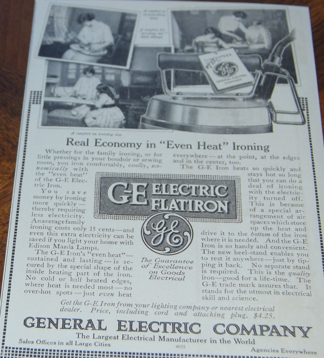 Vintage Magazine Print Ad's Early 1900's for Ironing and Sewing of ...