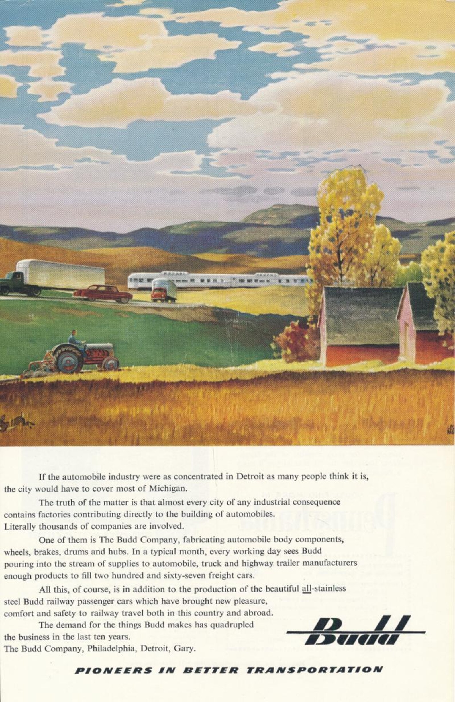 Budd Railcar Company 3 Magazine Print Ad's for New Passenger Trains Being Built - Etsy