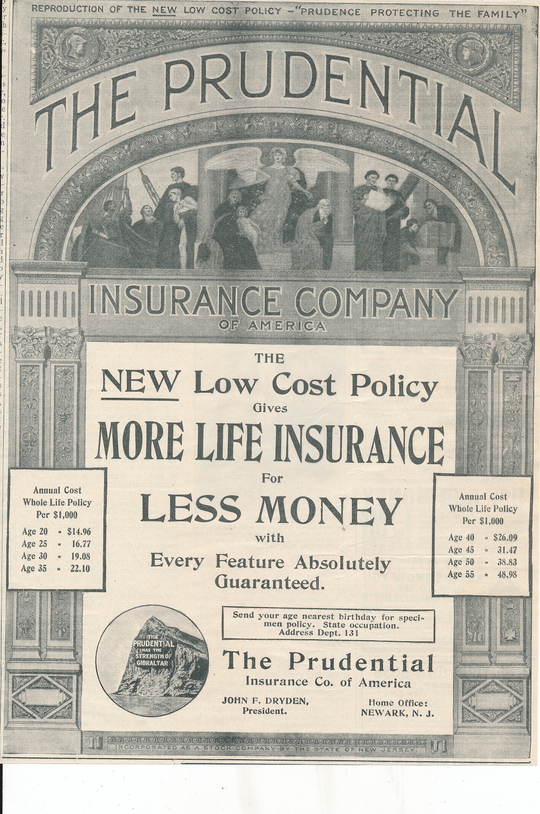 3 Vintage Magazine Ads for Life Insurance From the 1900's Thru 1910's ...