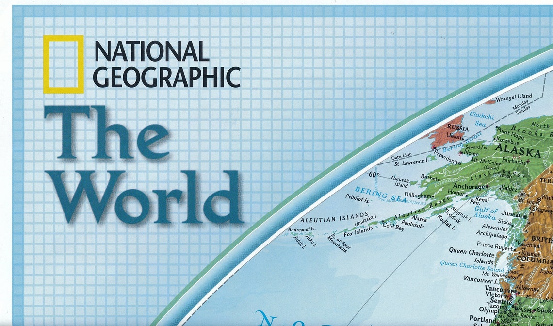 The National Geographic Magazine Maps: the World 1960 and the World in ...