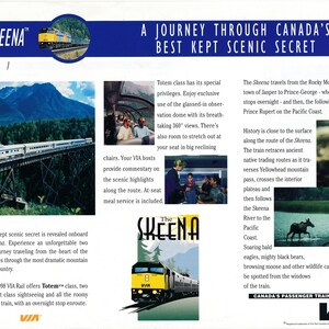 Via Rail Canada 2 Flyers on the Skeena Passenger Train - Etsy