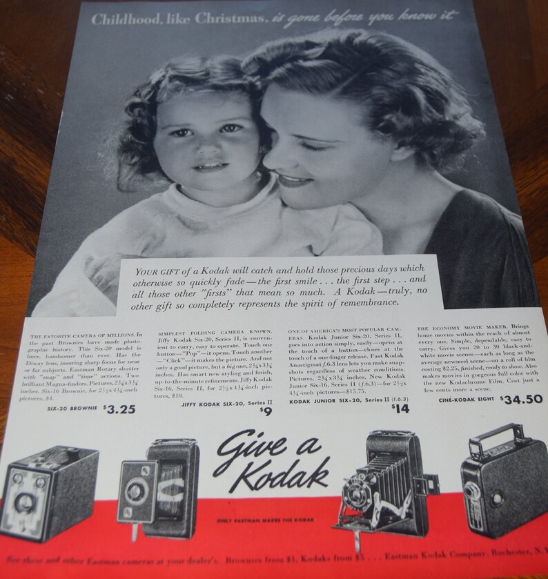 Kodak Ads: Vintage Magazine Print Ad's Early 1900's for Kodak and ...
