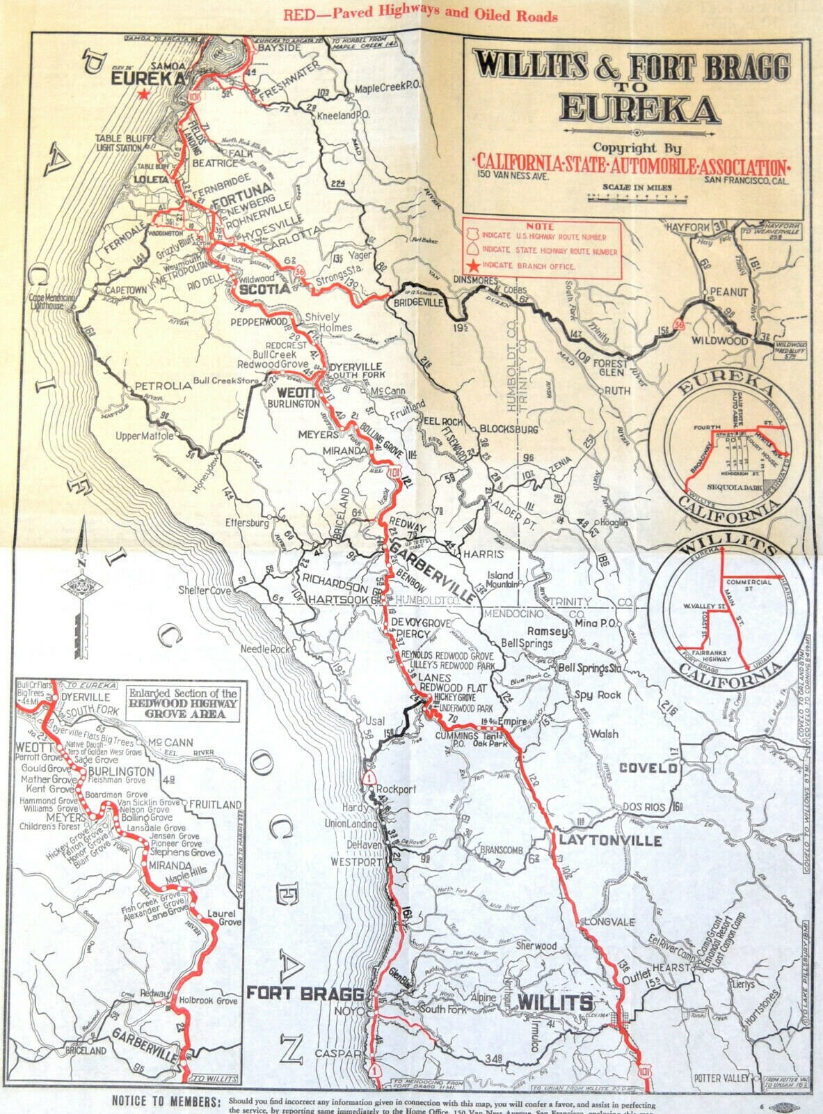 Aaa Map Of California