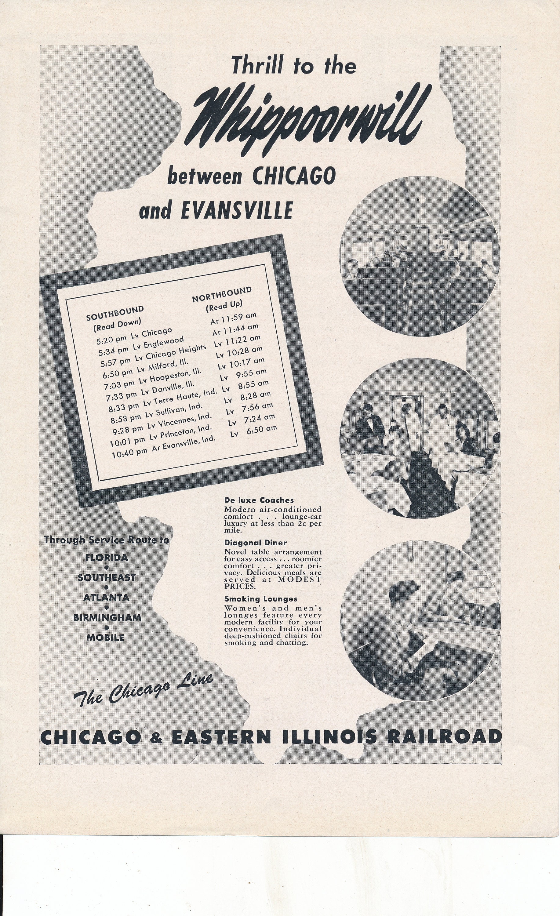 Chicago & Eastern Illinois RR 3 Magazine Print Ads From the 1940's ...