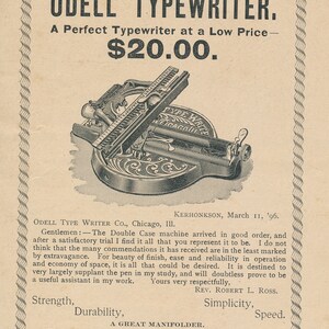 10 Vintage Antique Magazine Ads for Office Machines 1890's Thru 1930's ...