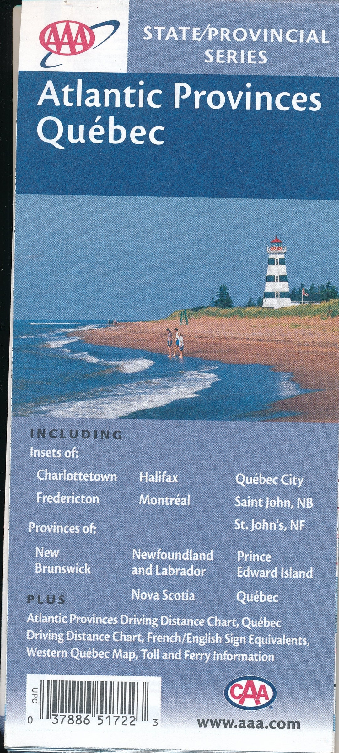 AAA-CAA Map of Atlantic Provinces and Quebec 2002 Edition Brand New - Etsy