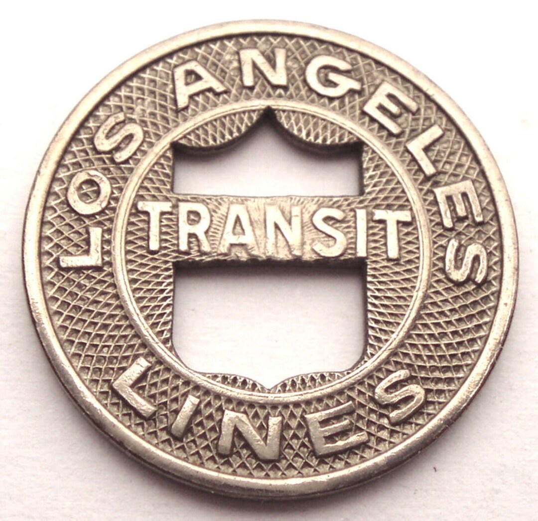 Los Angeles Lines One Fare Token 1946 16.5 Mm - Etsy