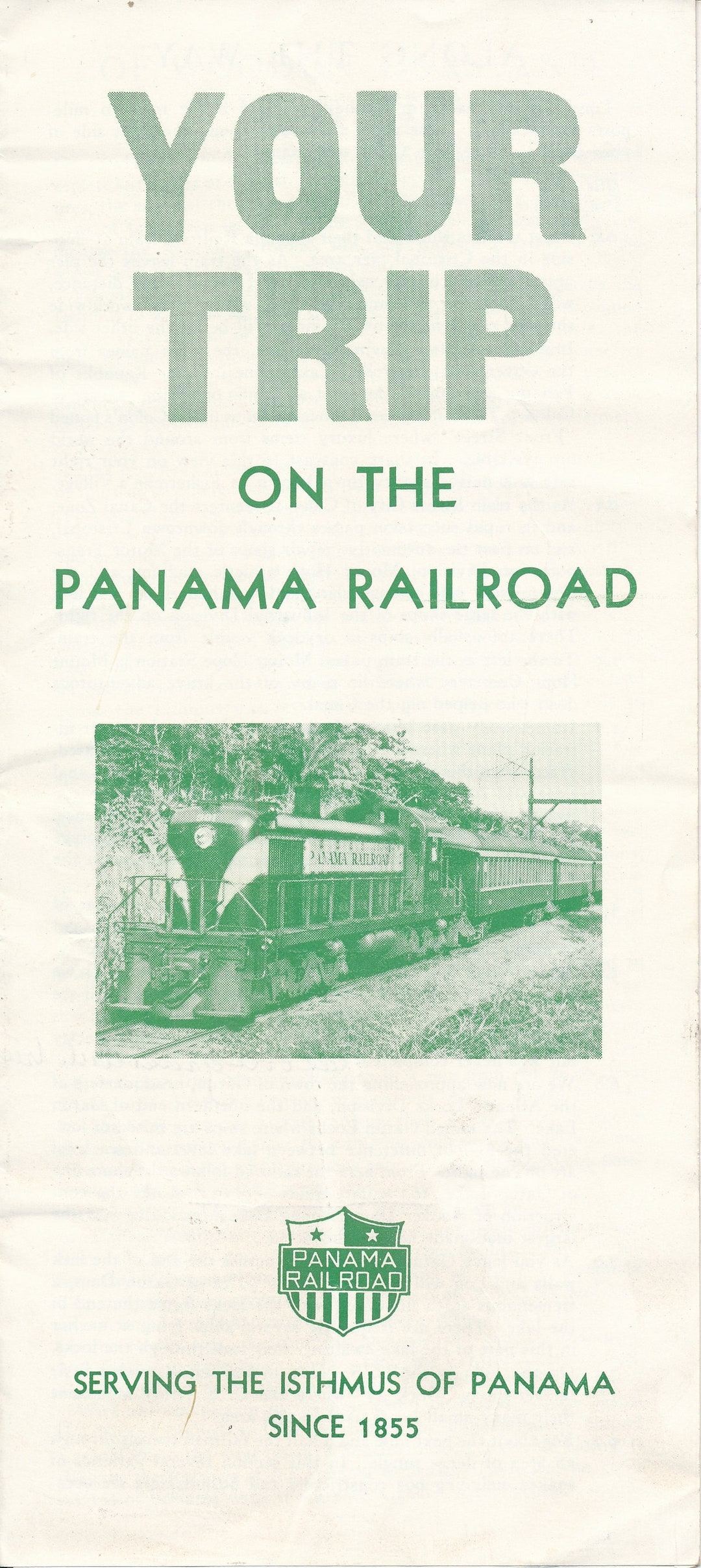 Panama Railroad Brochure "your Trip on the Panama Railroad" 1970's - Etsy