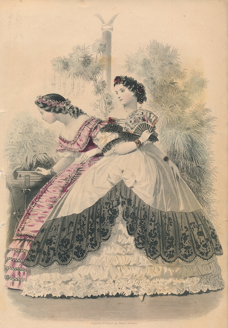 Antique Authentic Lithograpyh Victorian Art Lot of 7 From the January ...
