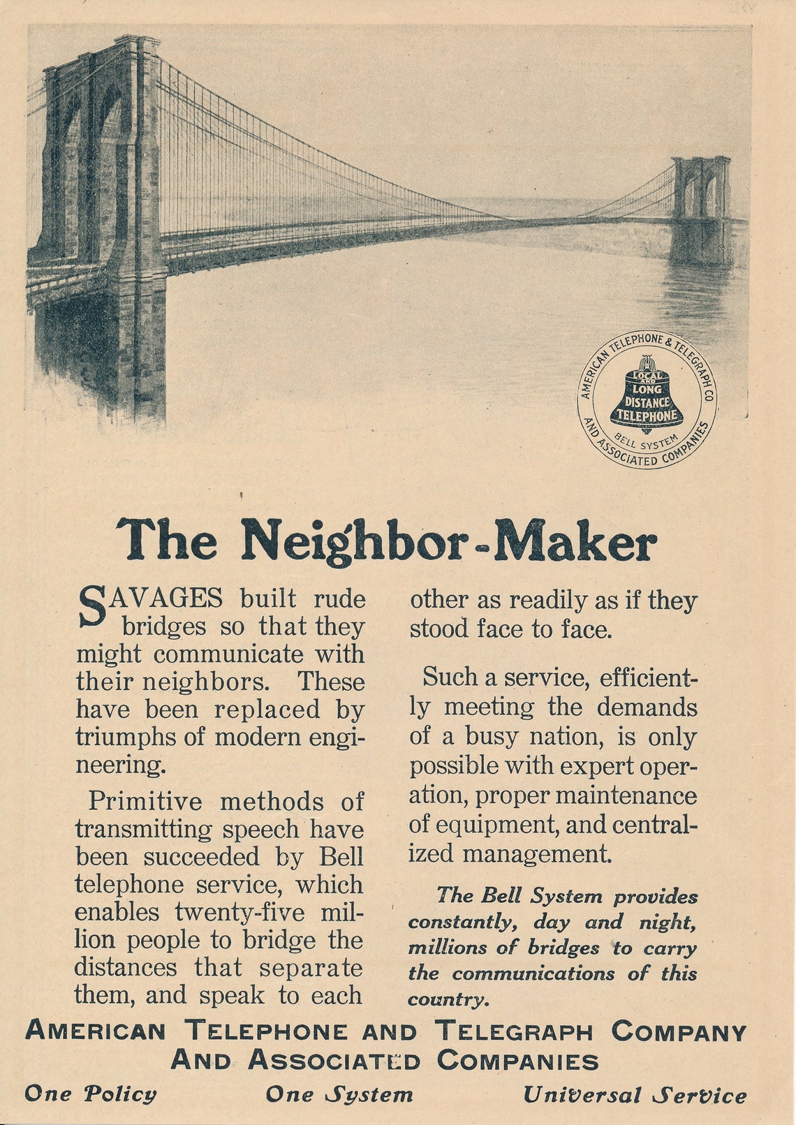American Telephone and Telegraph Company AT&T 3 Magazine Print Ads From ...