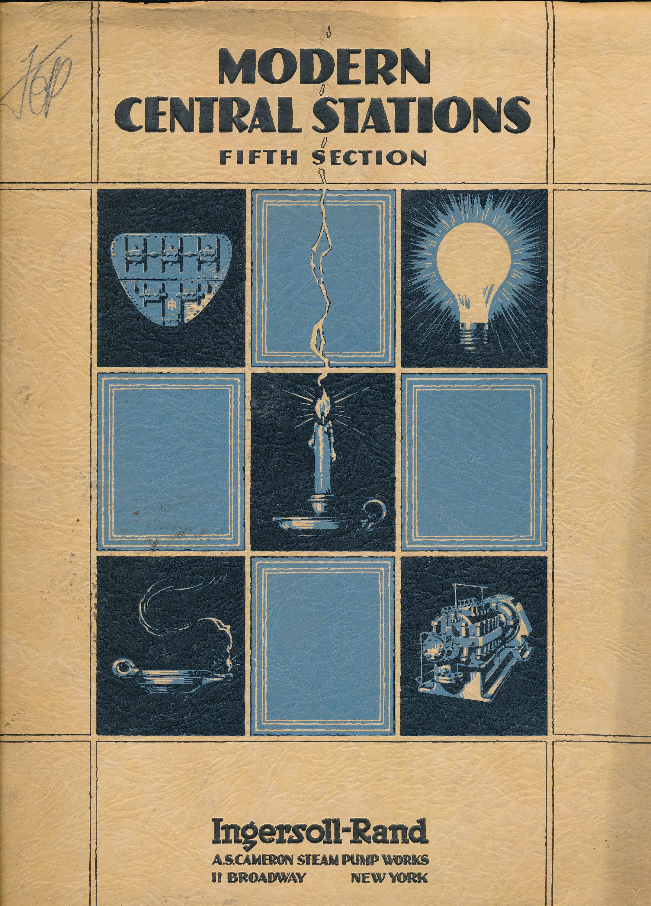 Ingersoll-rand Booklet on Modern Central Stations Fifth Section Dated ...