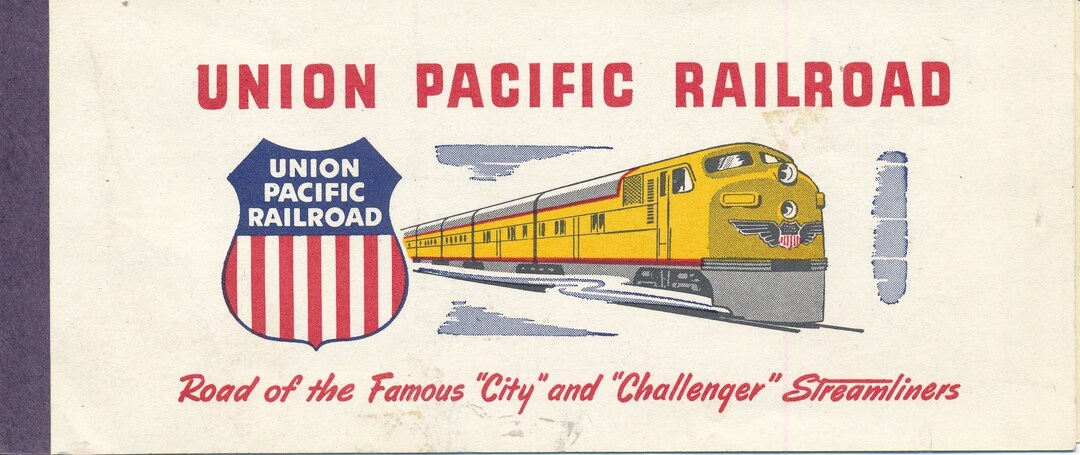 Union Pacific Railroad Ticket - Etsy