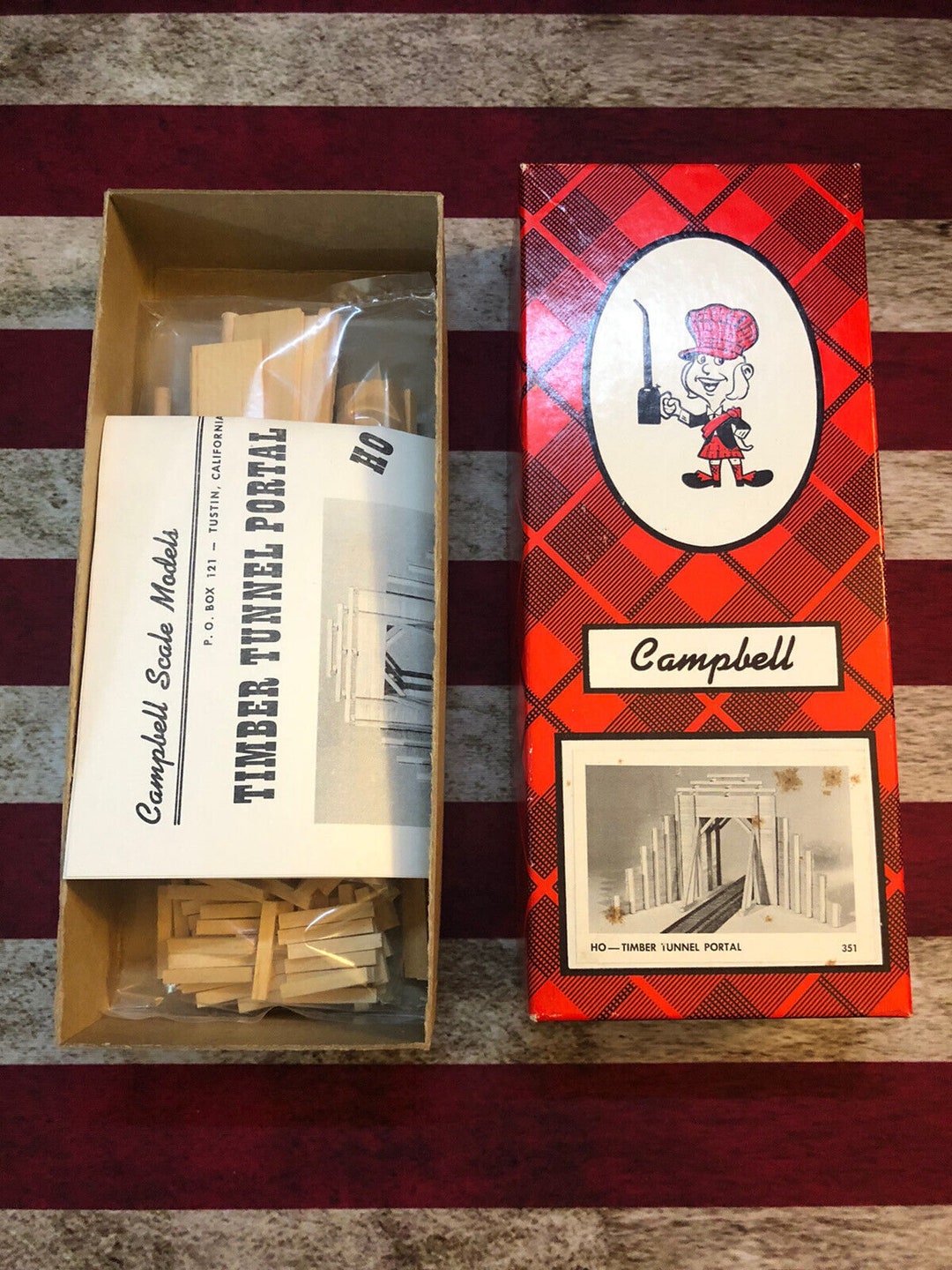 Campbell HO Scale Timber Tunnel Portal 351-175 - Etsy