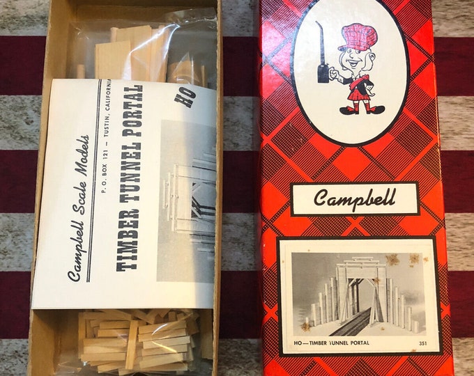 Campbell HO Scale Timber Tunnel Portal #351-175 - Etsy