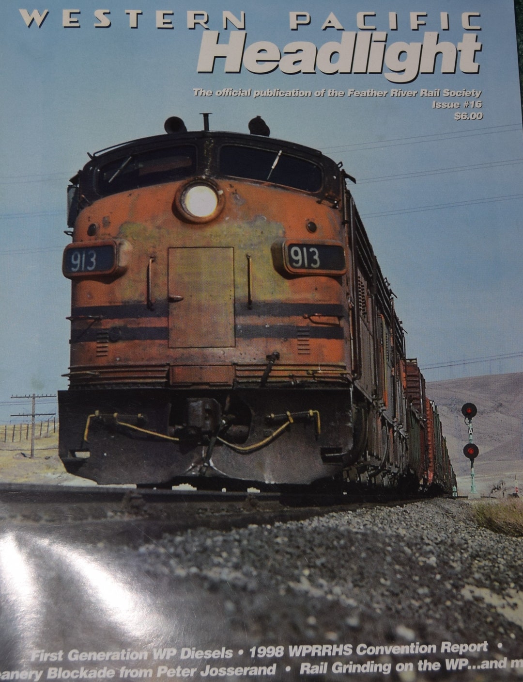 Western Pacific Headlight Magazine Issue No. 16 Feather River Rail ...