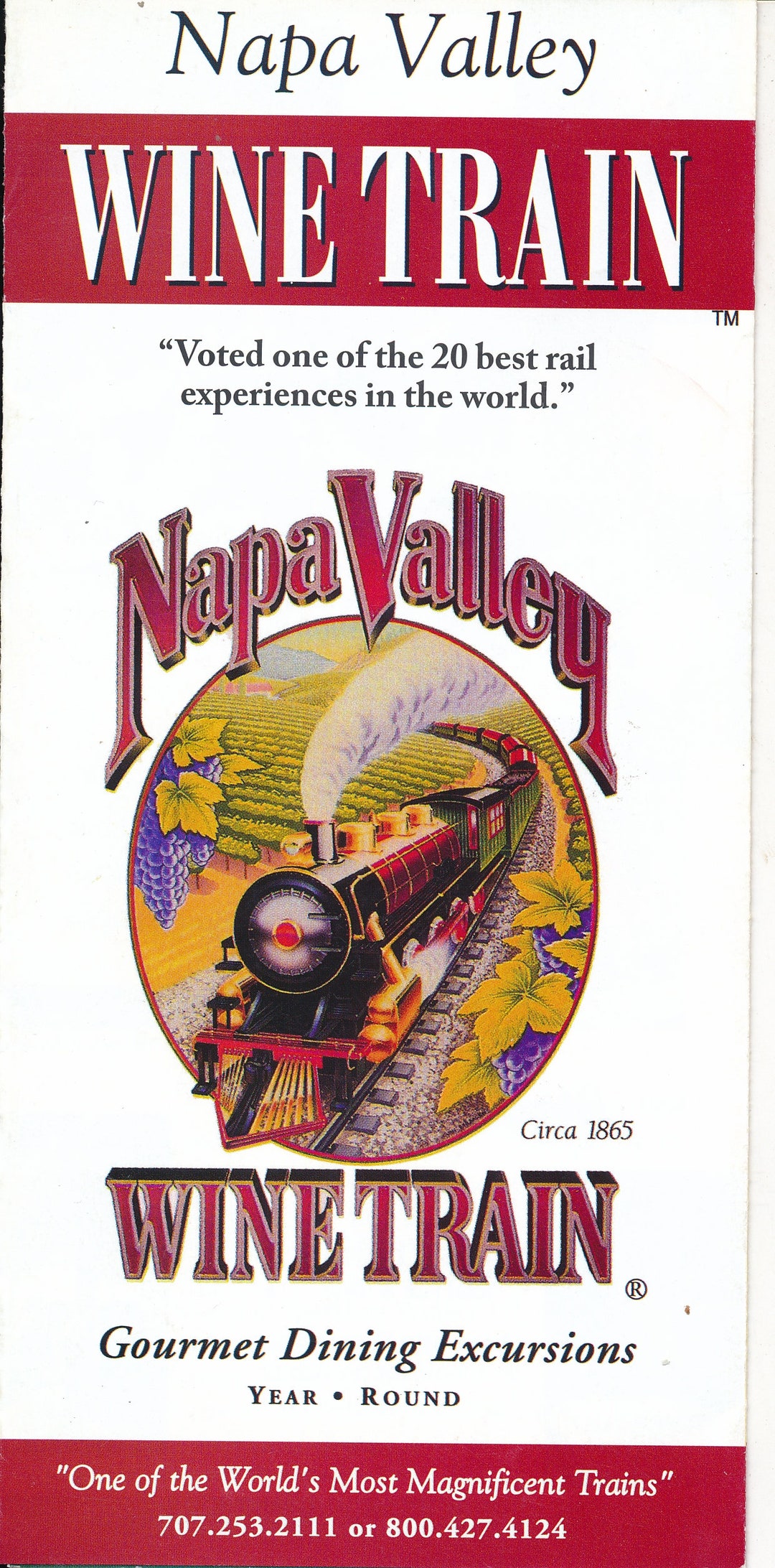 Napa Valley Wine Train Lot of 3 Brochures and 2 Color Photos - Etsy