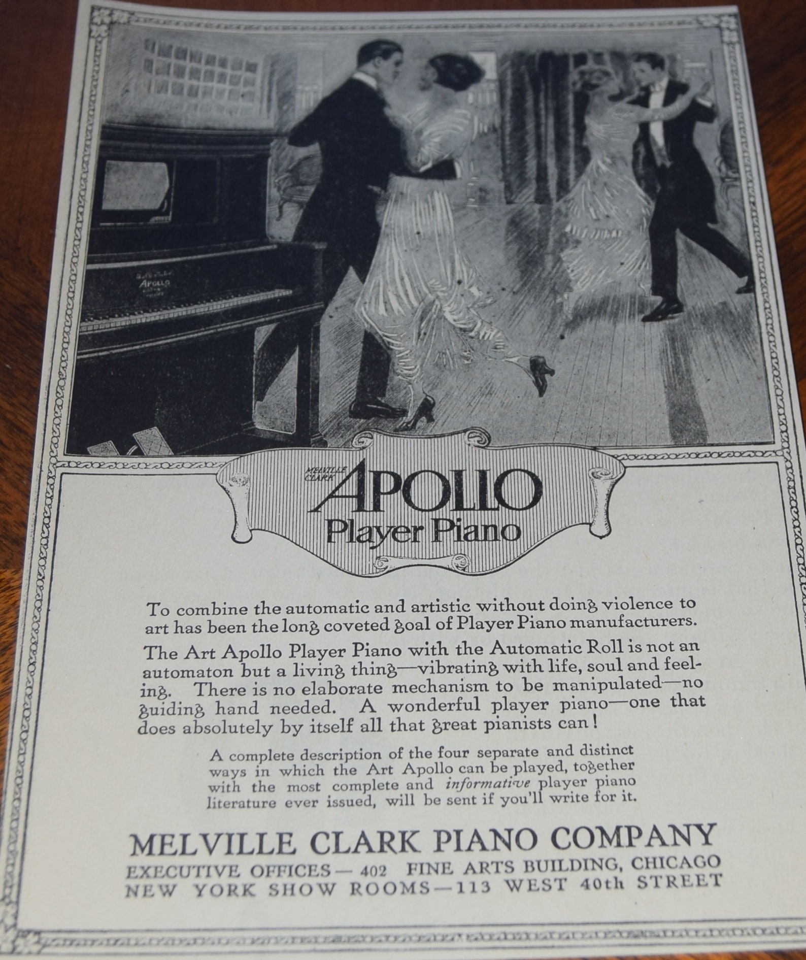 Vintage Magazine Print Ad's Early 1900's for Pianos Lot of 8 Assortment ...