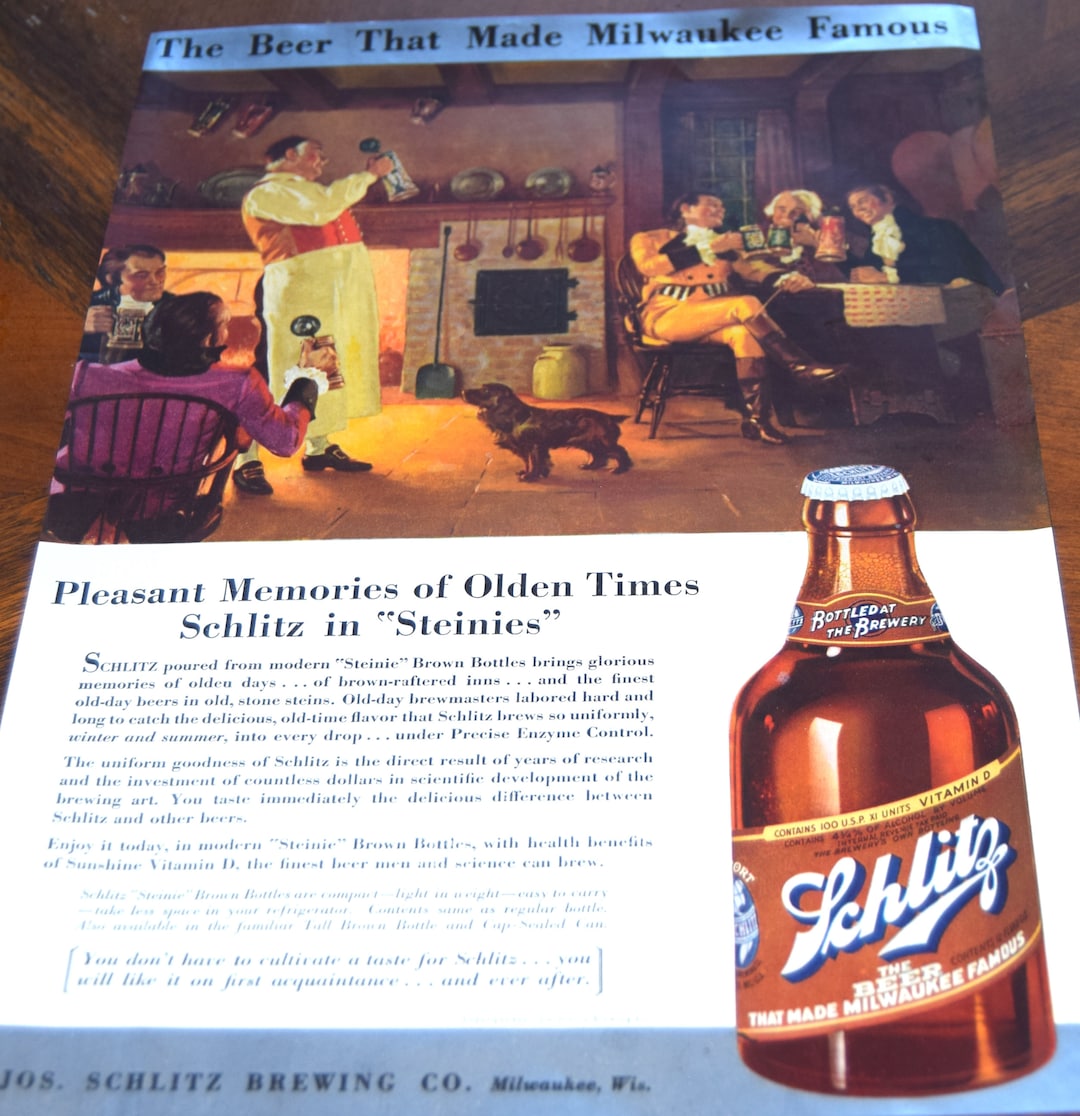 Vintage Alcohol Drinks Magazine Print Ad's Approx. 10 X 13 From the Mid ...