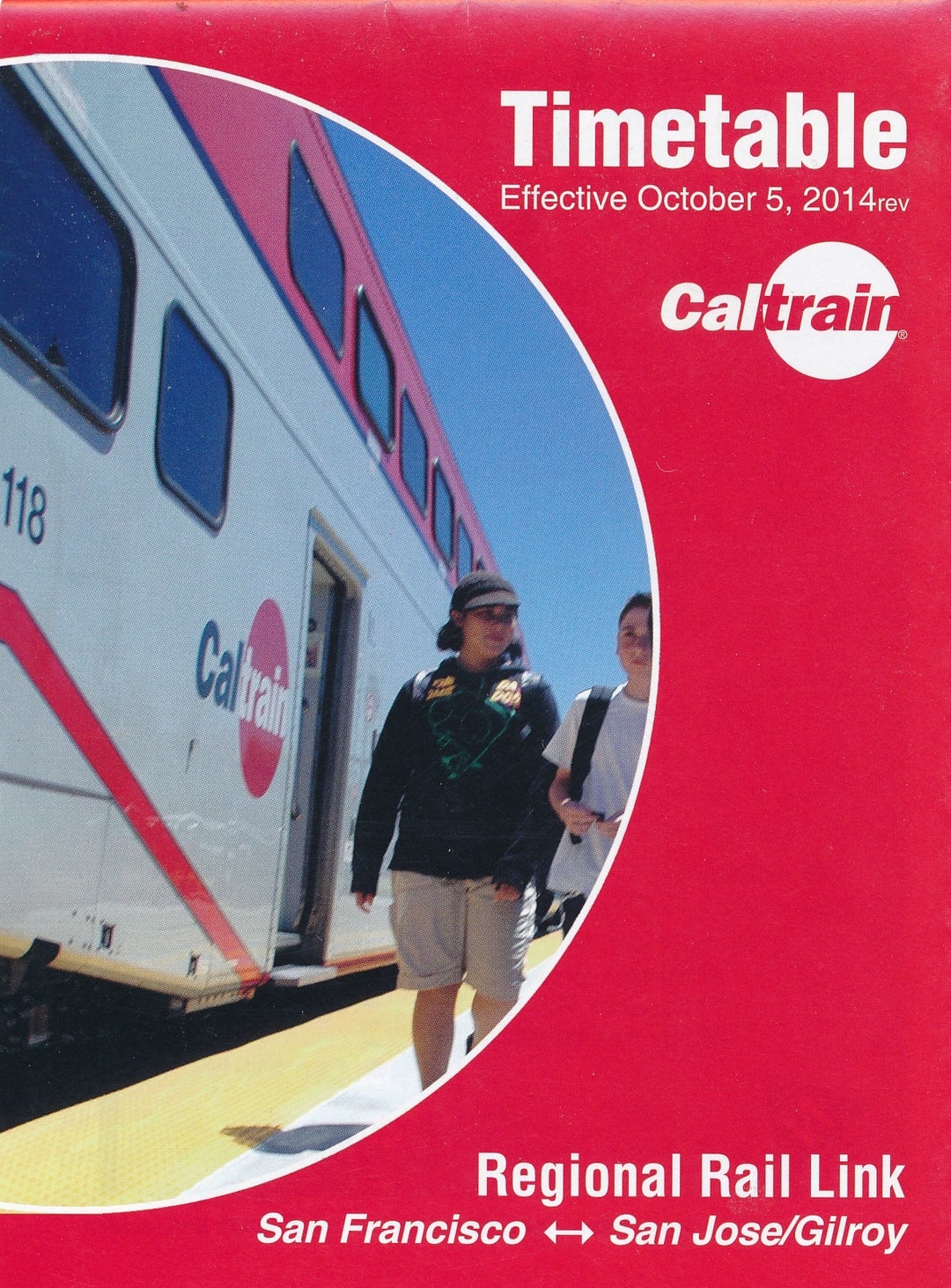 Cal Train Timetables Lot of 3 : January 1, 2006, October 5, 2014, and ...