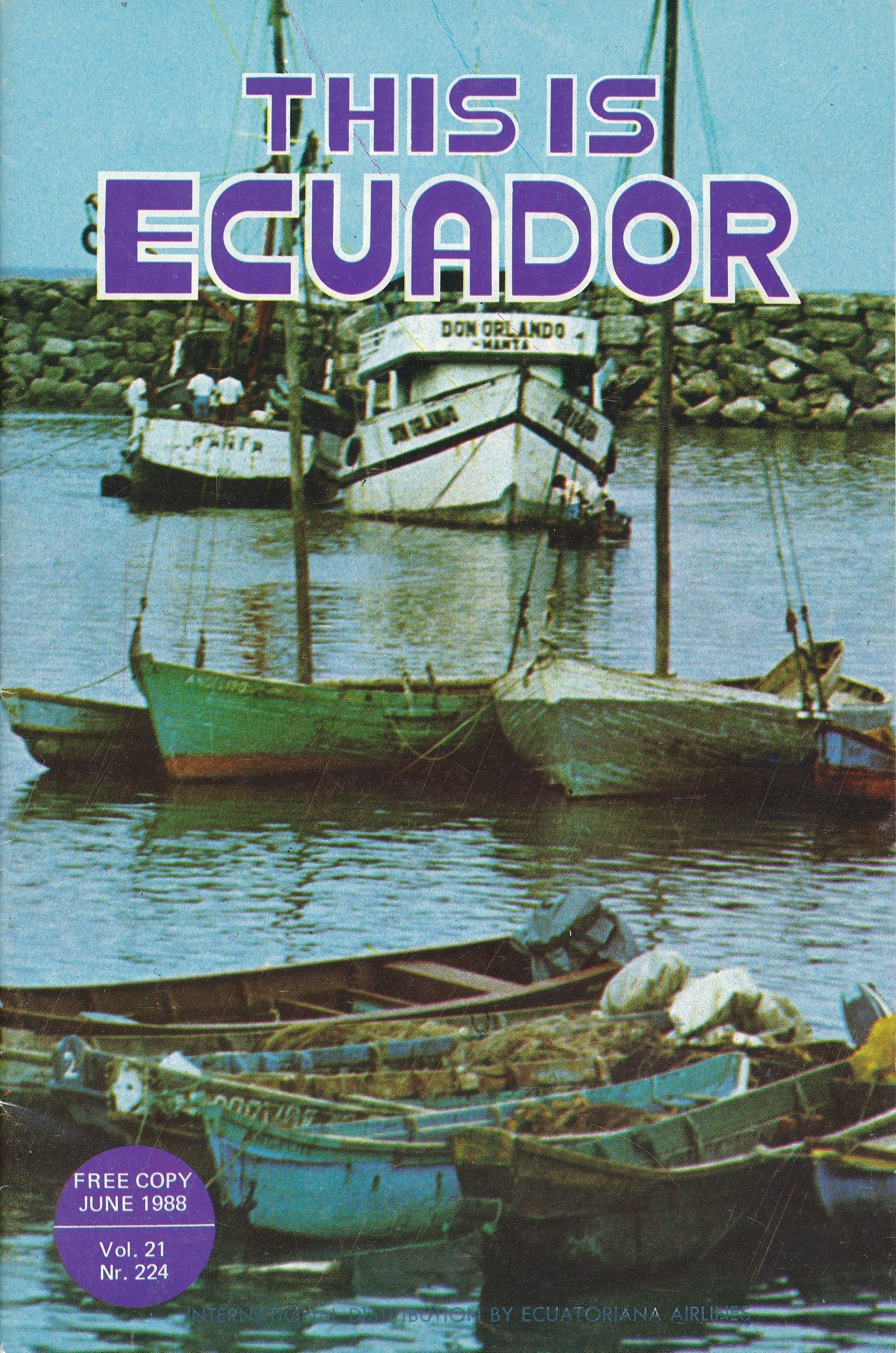 Ecuador Travel Brochures and Publications Lot of 6 Items From the 1990 ...