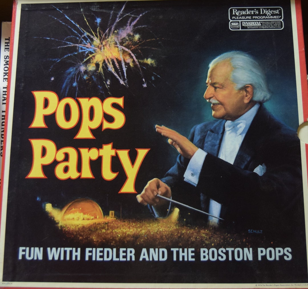 Pop's Party Fun With Fielder & the Boston Pops LP Vinyl 1976 8 Record ...
