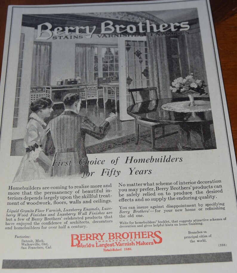 Vintage Magazine Print Ad's Early 1900's for Paint and Related Items ...