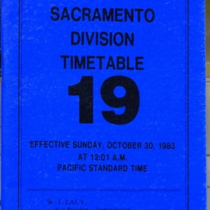 Southern Pacific Employee Timetables From the Western and Sacramento ...