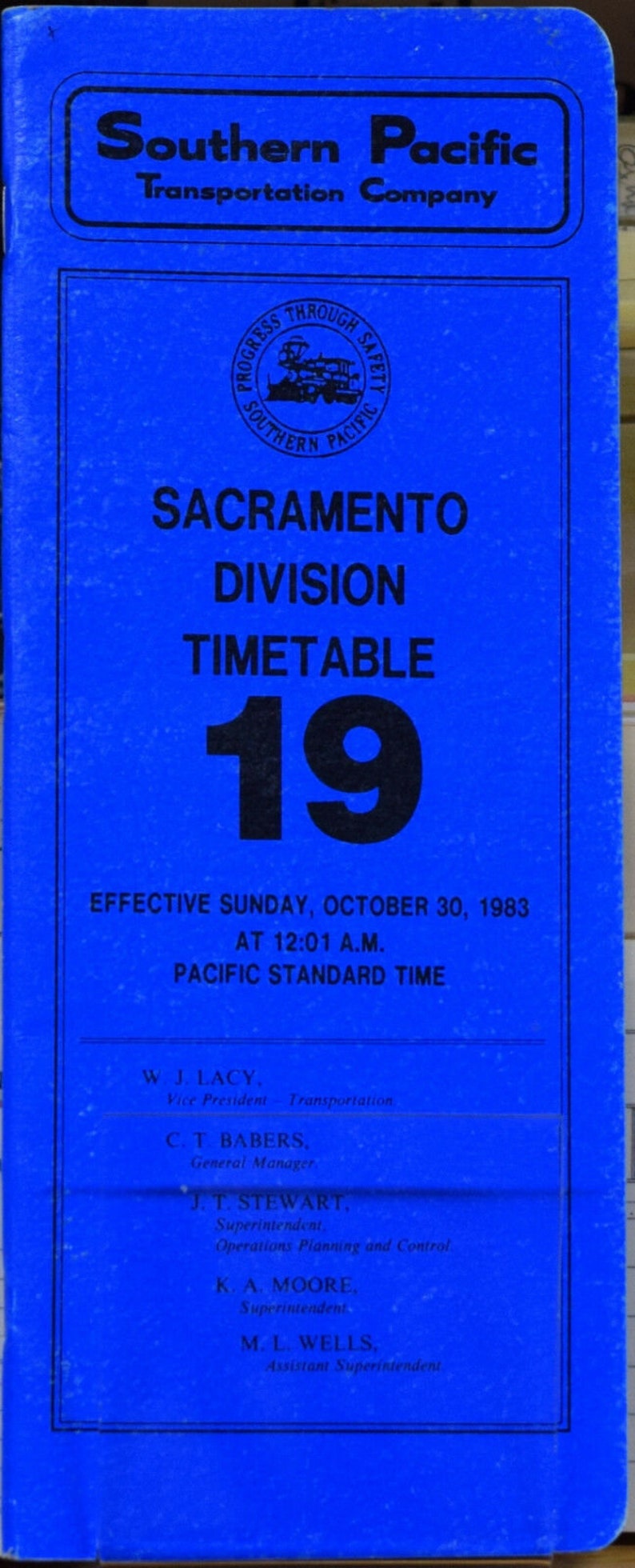 Southern Pacific Employee Timetables From the Western and Sacramento ...
