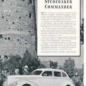 3 Vintage Studebaker Print Ads From the 1940's and 1950's - Etsy