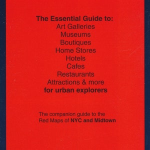 New York City Map: Red Maps New York City Lot of 3 NYC, Midtown, Soho ...
