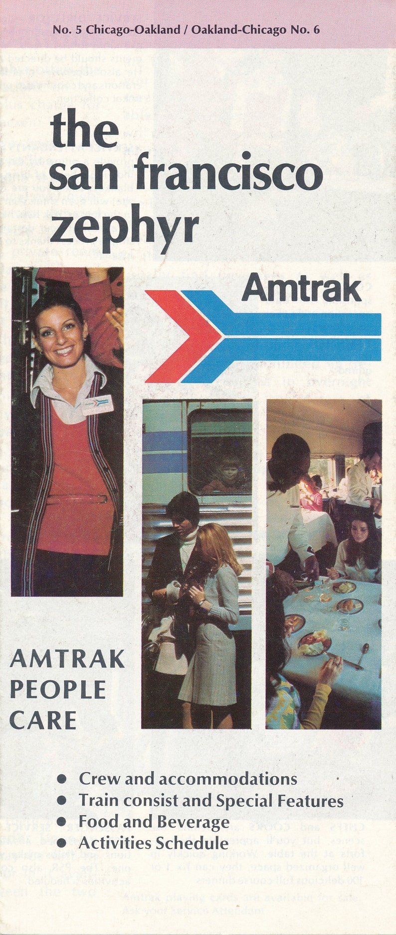 Amtrak the San Francisco Zephyr Brochure - Etsy