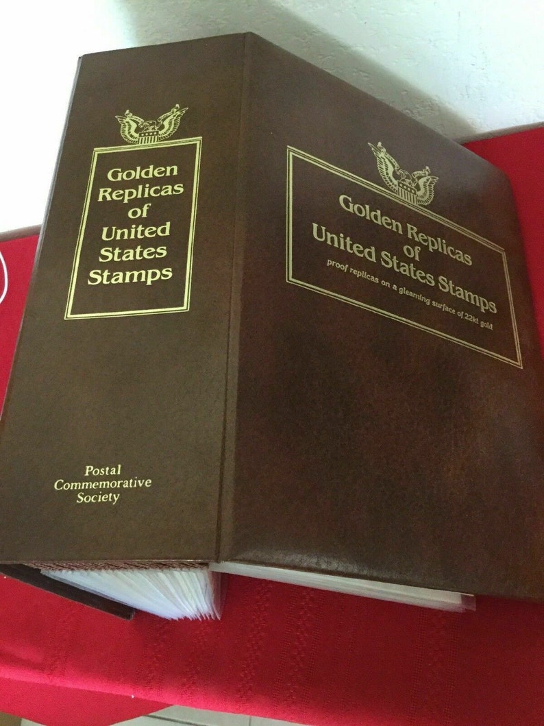 Stamps......golden Replicas of US Stamps Total of 82 in 22k Gold in ...