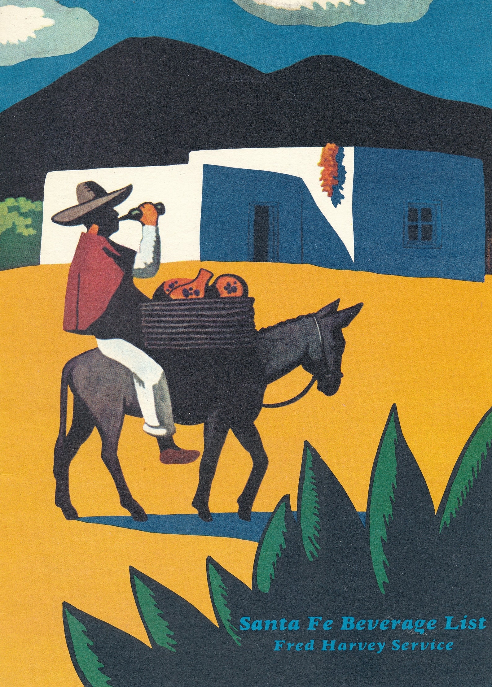 Dining Car Menu: Santa Fe Railway Beverage List 1968 - Etsy