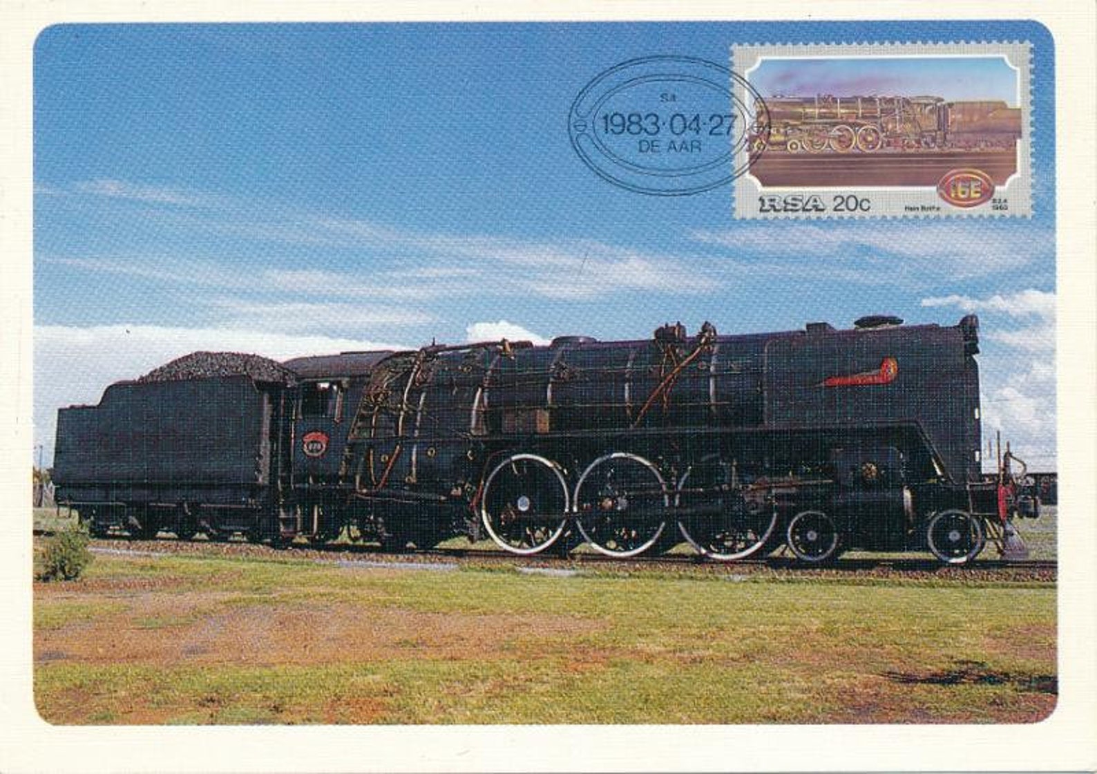South African Railways Lot of 4 Post Cards With Matching Postage Stamp ...