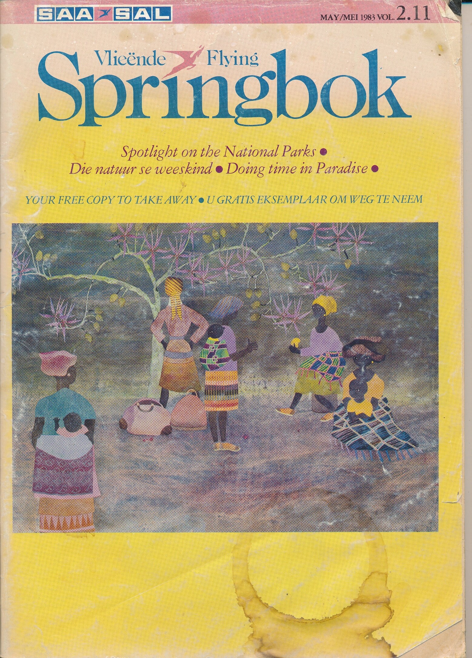 South African Airlines Inflight Magazine (springbok) May 1983 - Etsy