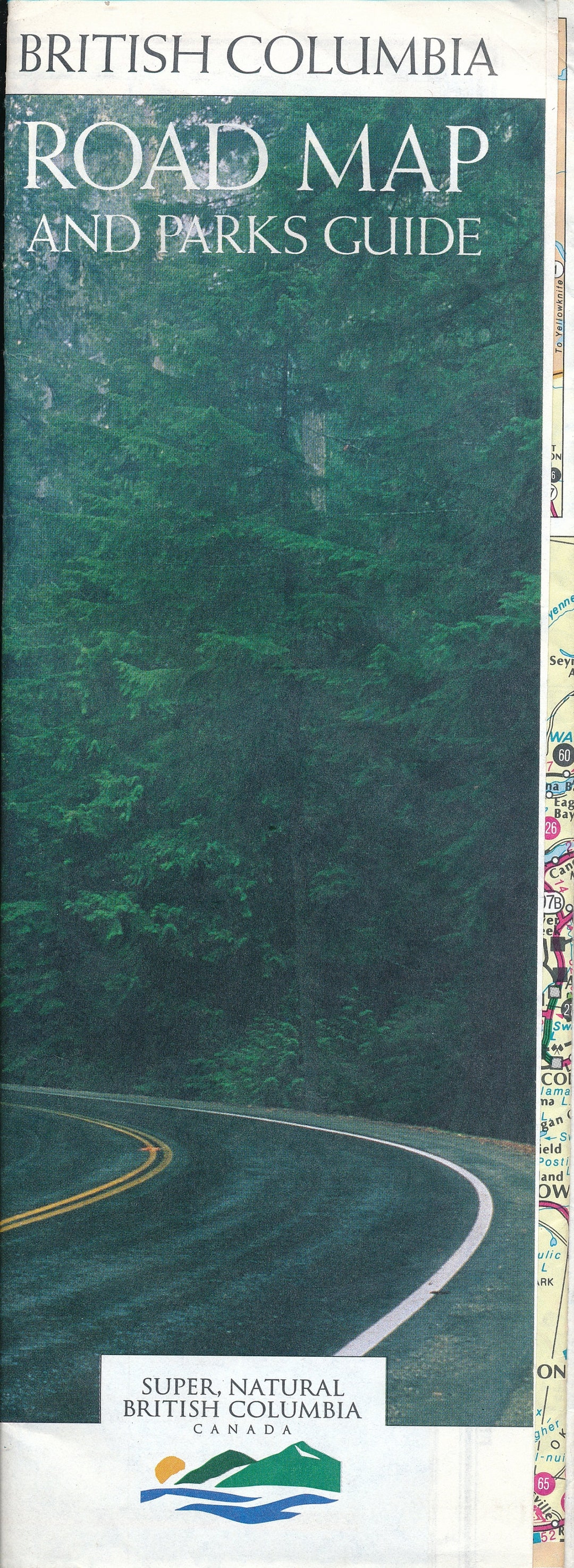 British Columbia Road Map and Parks Guide 1970's - Etsy