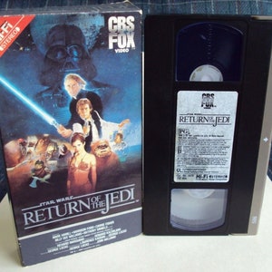 VHS Star Wars Return of the Jedi 1983 - Etsy