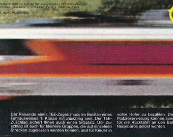 Trans Europ Express Rare Streamlined Plaster Train Display, 1960s - Etsy