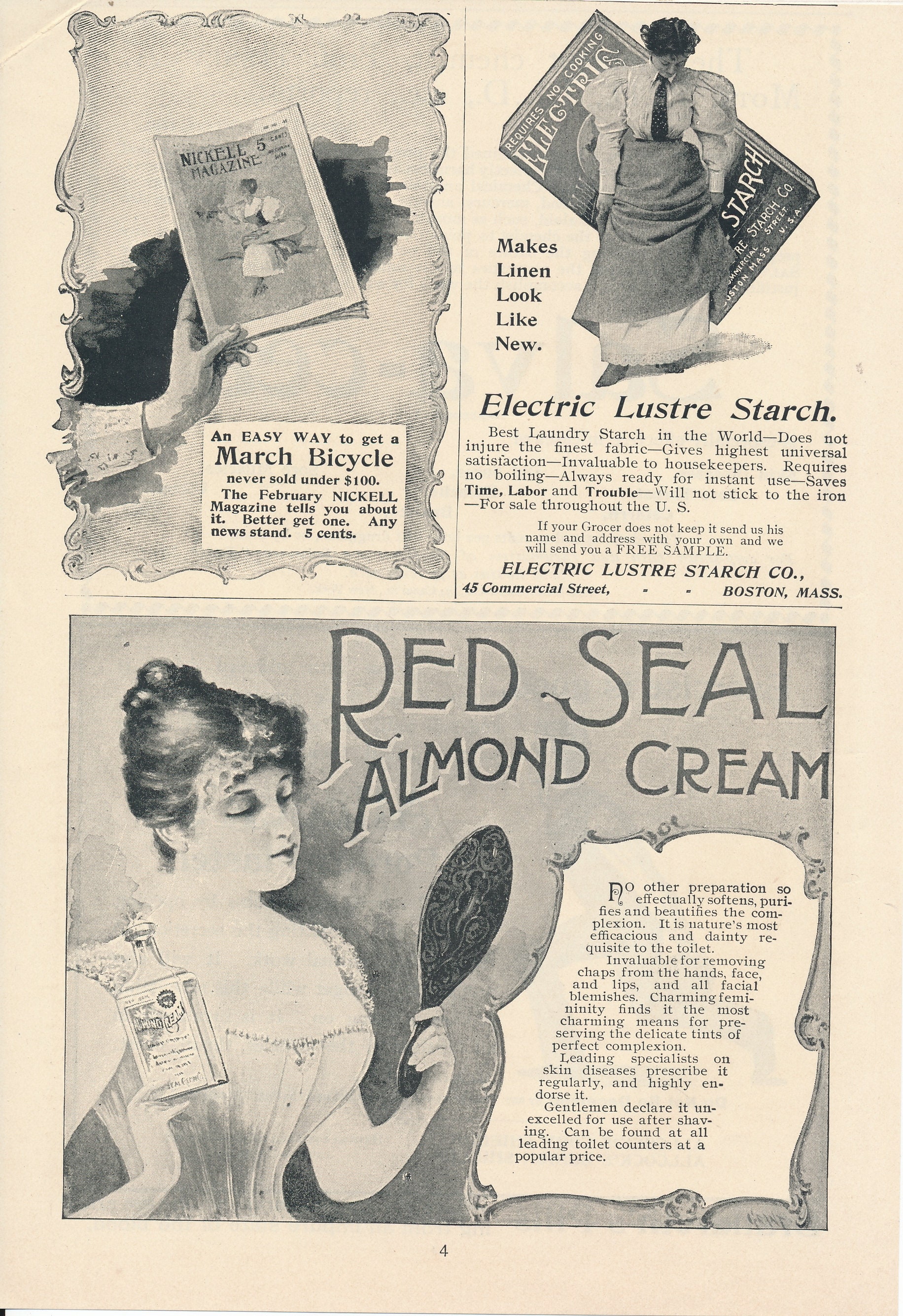 Vintage Magazine Print Ad's From the Early 1900's Lot of 7 for Products ...