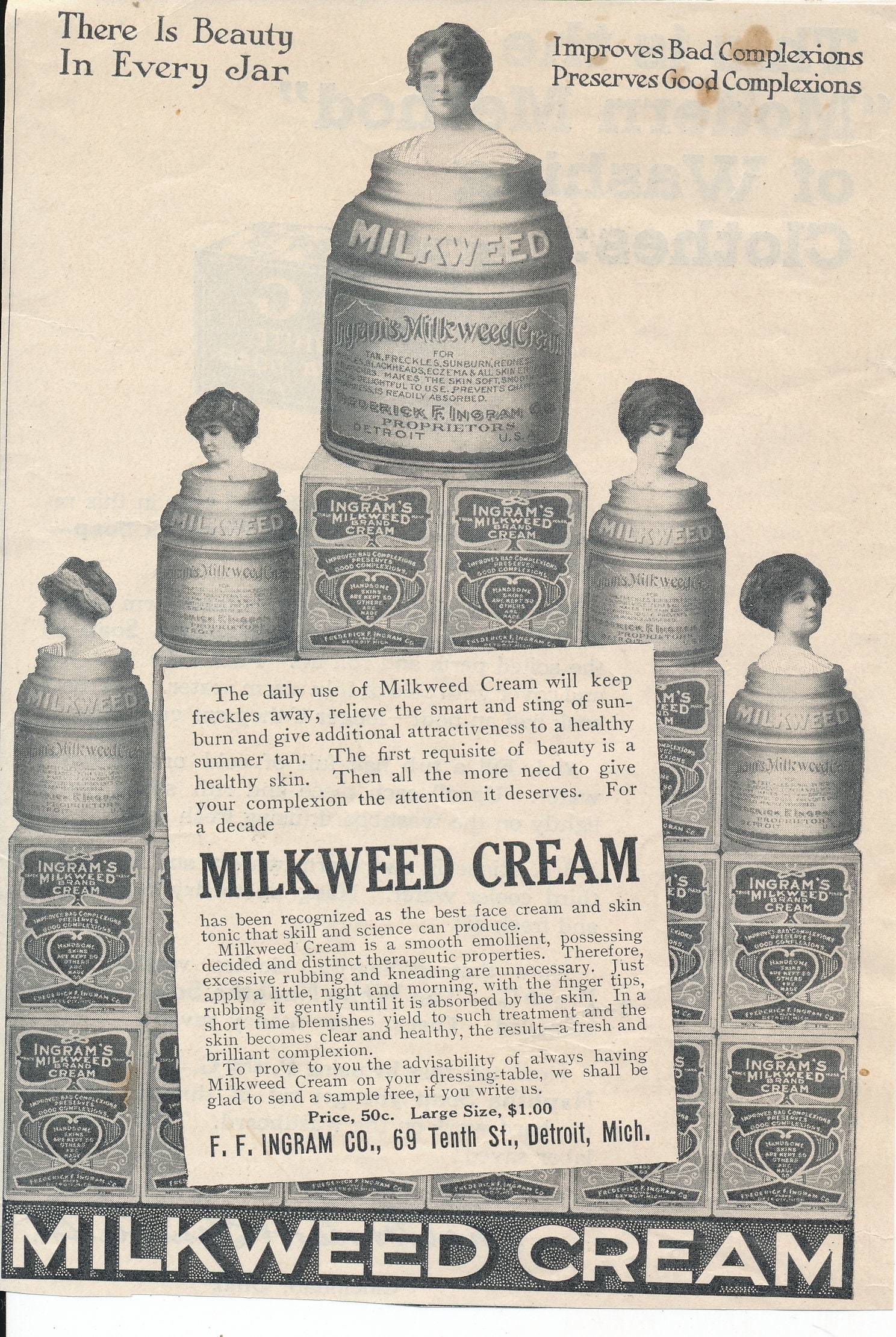 Vintage Magazine Print Ad's From the Early 1900's Lot of 7 for Products ...