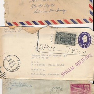 Old Letters and Evelopes/stamps/post Marks for a New Jersey Farmer and ...
