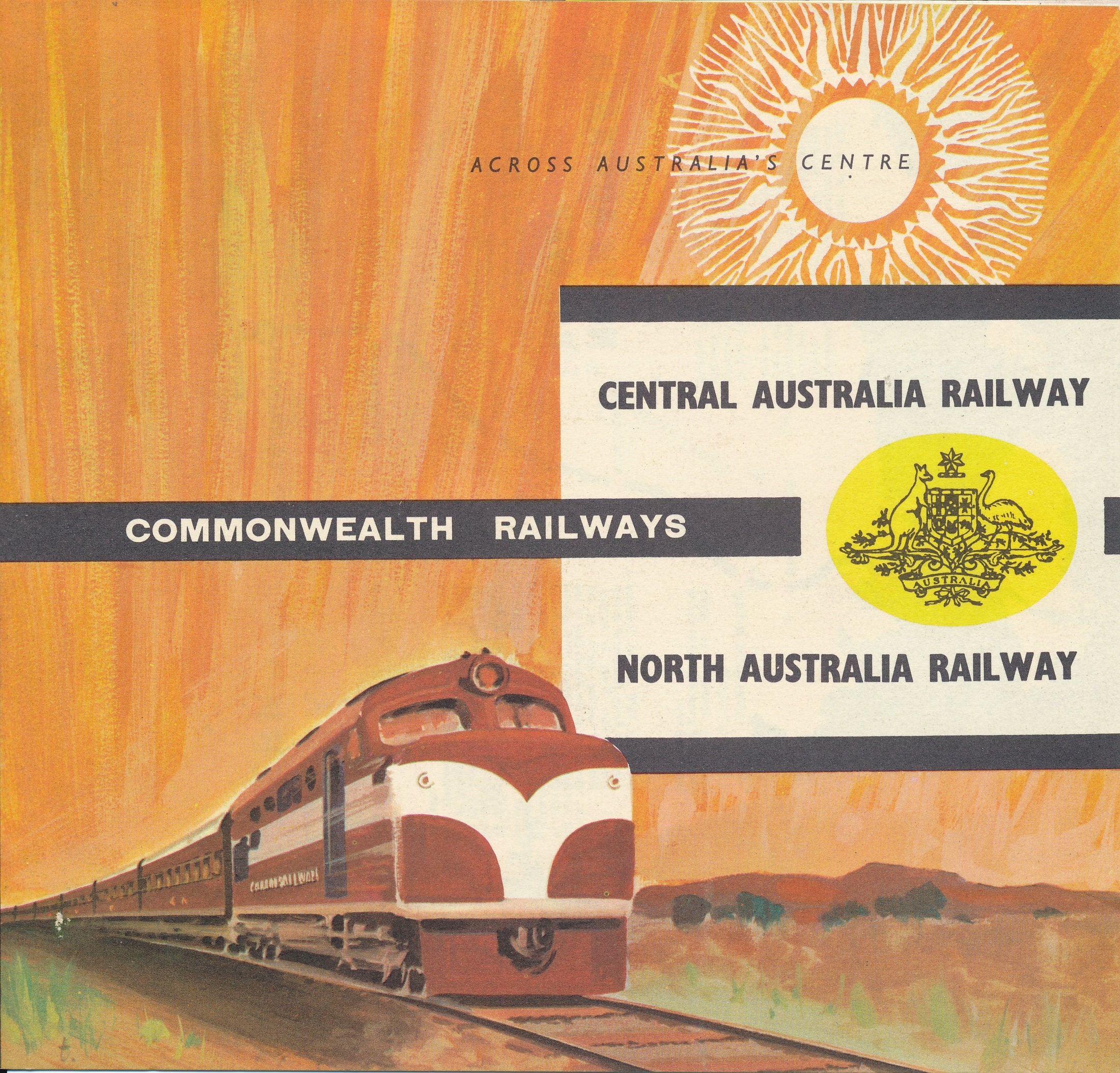 Commonwealth Railways of Australia Lot of 2 Brochures and Maps 1965 ...