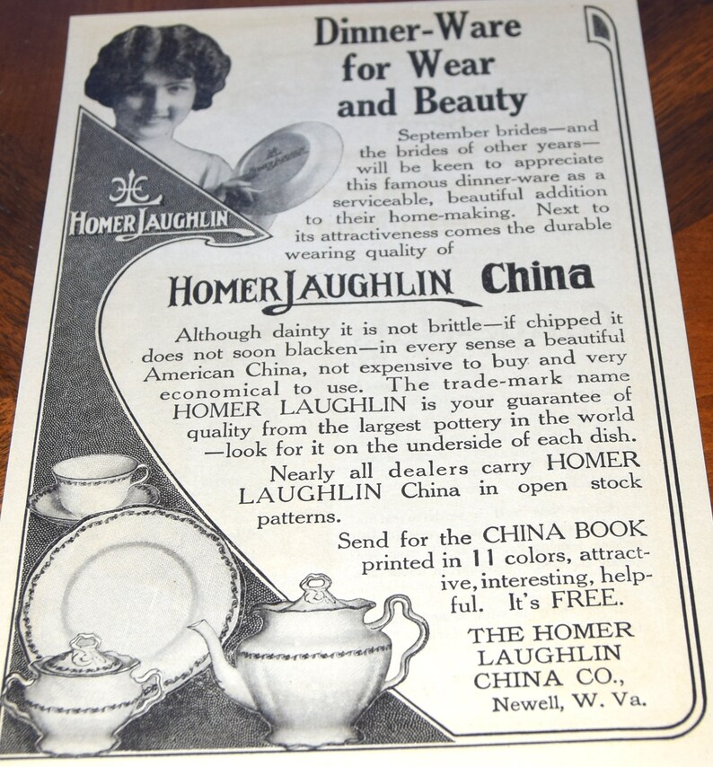 Vintage Magazine Print Ad's Early 1900's for China : Lot of 2 ...
