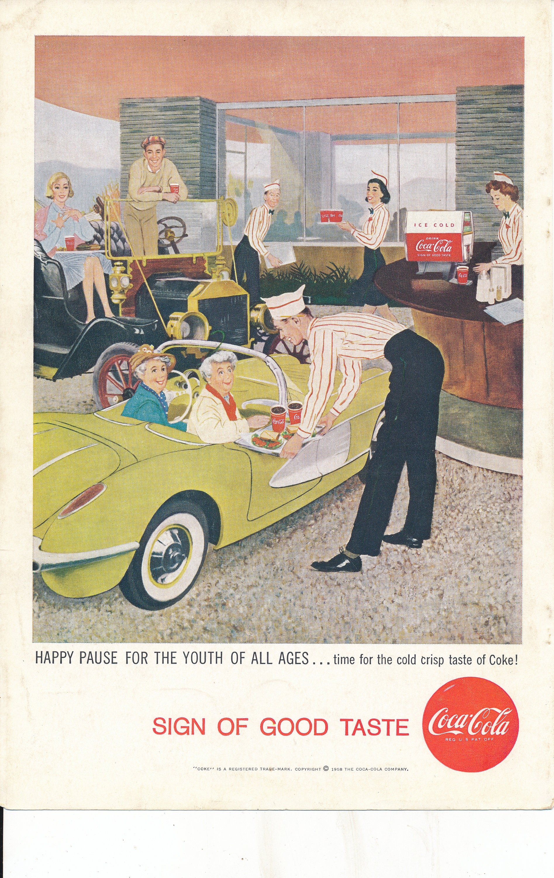 Coca-cola 2 Magazine Ads 1940 and 1958 - Etsy