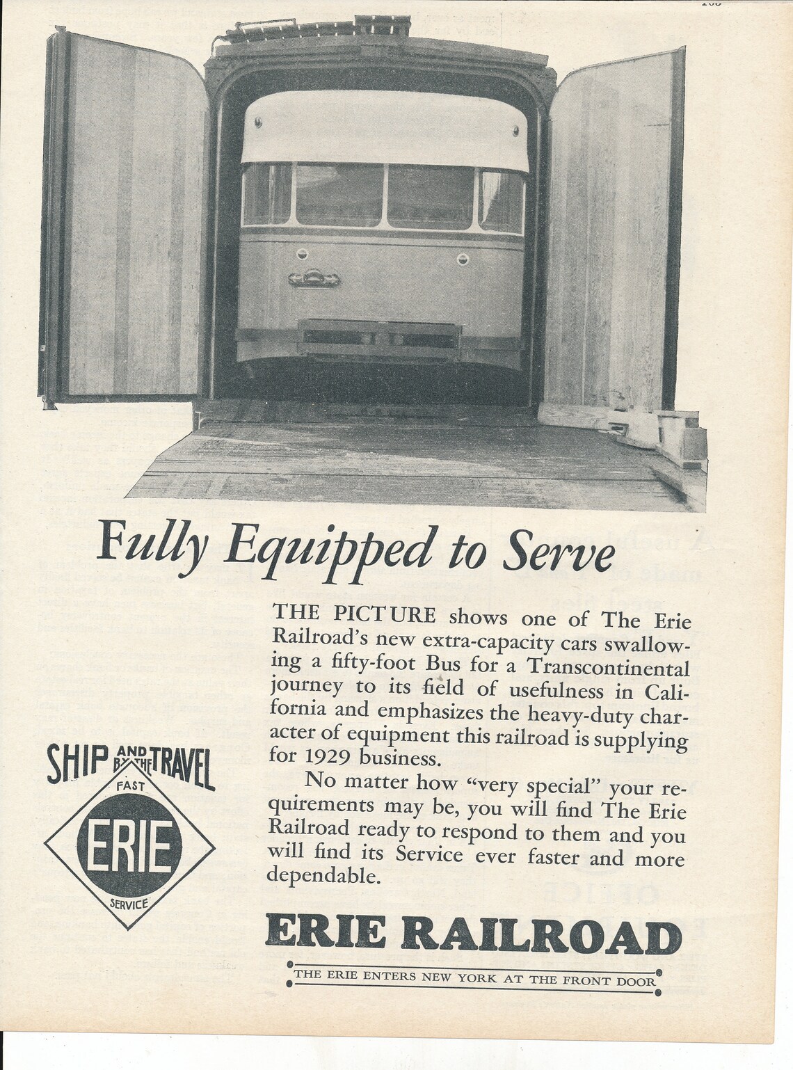 Erie Railroad 4 Magazine Print Ads From the 1930's-40's and 50's - Etsy