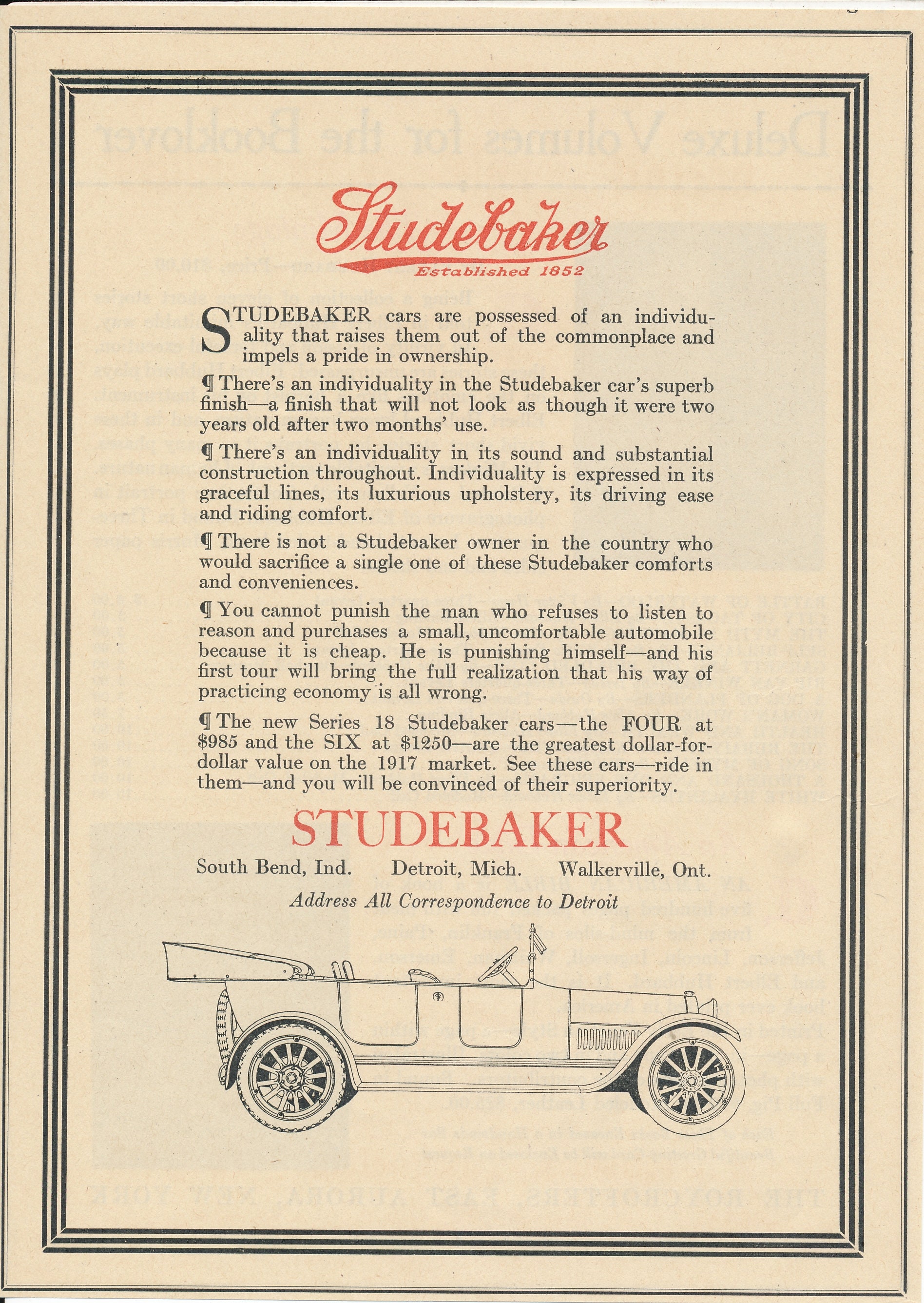 5 Vintage Studebaker Print Ads From the 1910's - Etsy Australia
