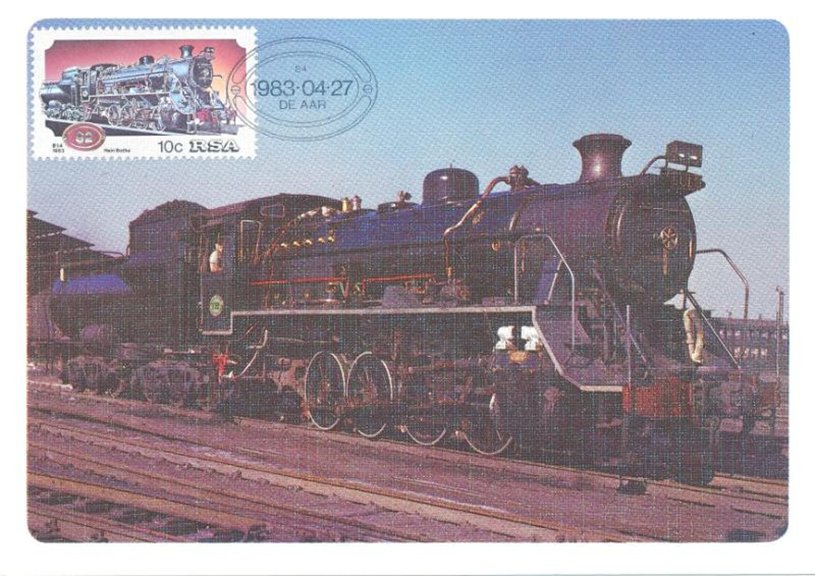 South African Railways Lot of 4 Post Cards With Matching Postage Stamp ...
